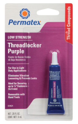Permatex 24024 hand tool removable Low Strength 6ML PURPLE Threadlocker ...