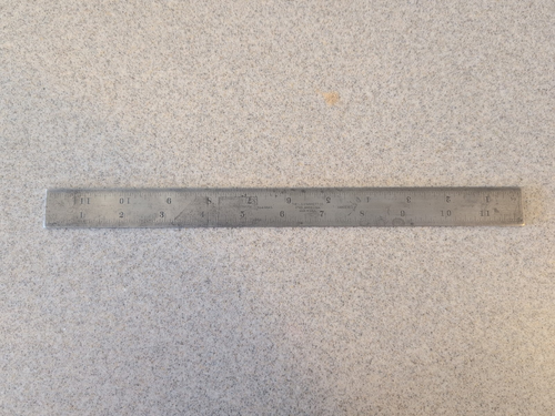 Starrett 12 inch Combination Square Scale with No. 4 graduation NOTE ...