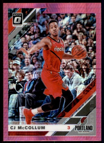2019-20 Optic Pink Hyper CJ McCollum Portland Trail Blazers #17 ...