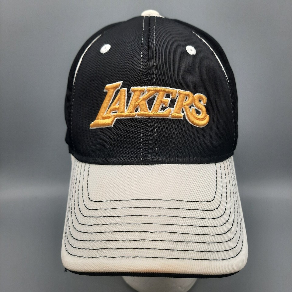 Los Angeles Lakers ADIDAS Flex Fit Basketball Hat Cap | eBay