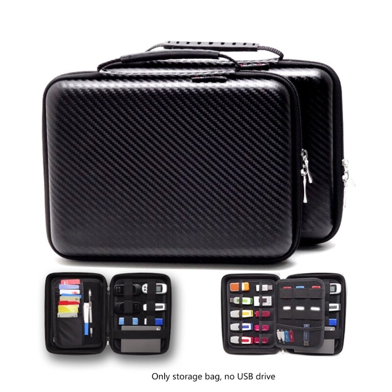 Disk Carrying Case Travel Cable Organiser Bag Electronic Storage Bag ...