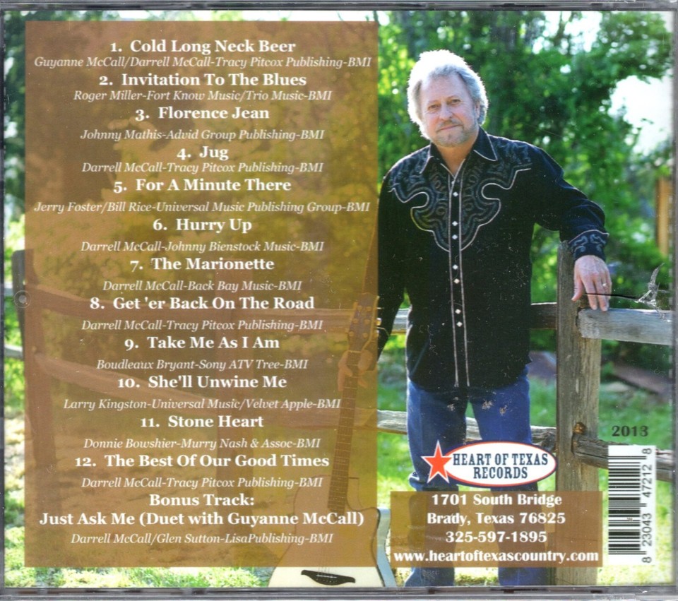 Darrell McCall - Country From The Heart - CD - SEALED | eBay