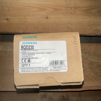 BQD230 2 Pole 30Amp 480Y 277VAC 250 VDC Type BQD Bolt On Siemens ...