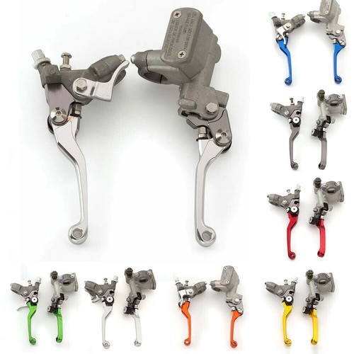 Silver Motorcycle Brake Master Cylinder Clutch Perch Levers Kit For ...