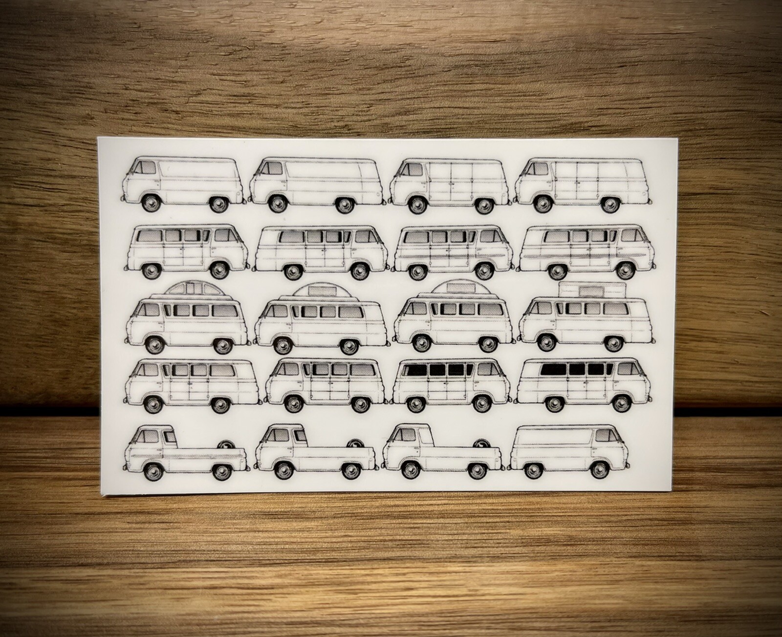 1961-1967 Ford Econoline Falcon Vans Sticker 61 62 63 64 65 66 67 Decal ...