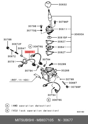 Genuine OE Switch Assembly MB837105 for Mitsubishi MB83-7105 | eBay