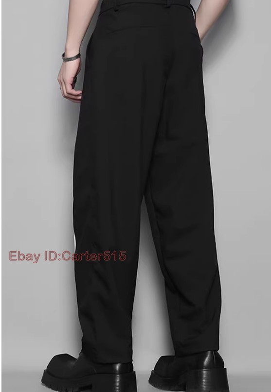 Men's Autumn Fashion Casual Loose Color Matching Suit Pants Youth Party ...