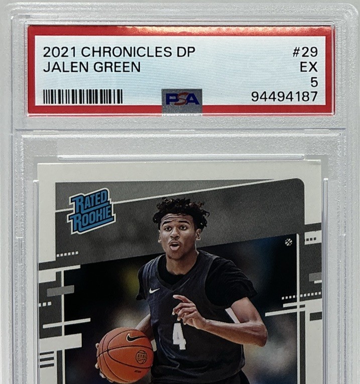 Jalen Green Rookie PSA 5 - 2021 Panini Chronicles ‘Donruss Rated ...