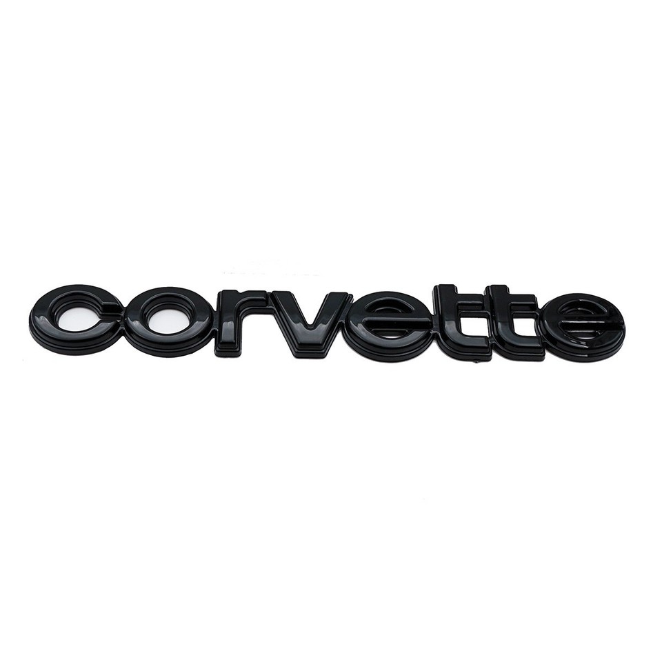 Gloss For 1980-1982 Corvette C3 Emblem Rear Bumper Letters Script Badge ...