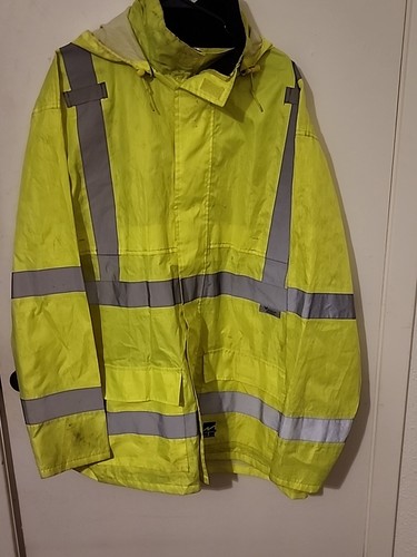 Viking Open Road Safety Rain Jacket Size 4X Construction Coat | eBay
