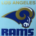 NFL LOS ANGELES RAMS old logo car decal 5 inch x 4 3/4 inch die cut ...
