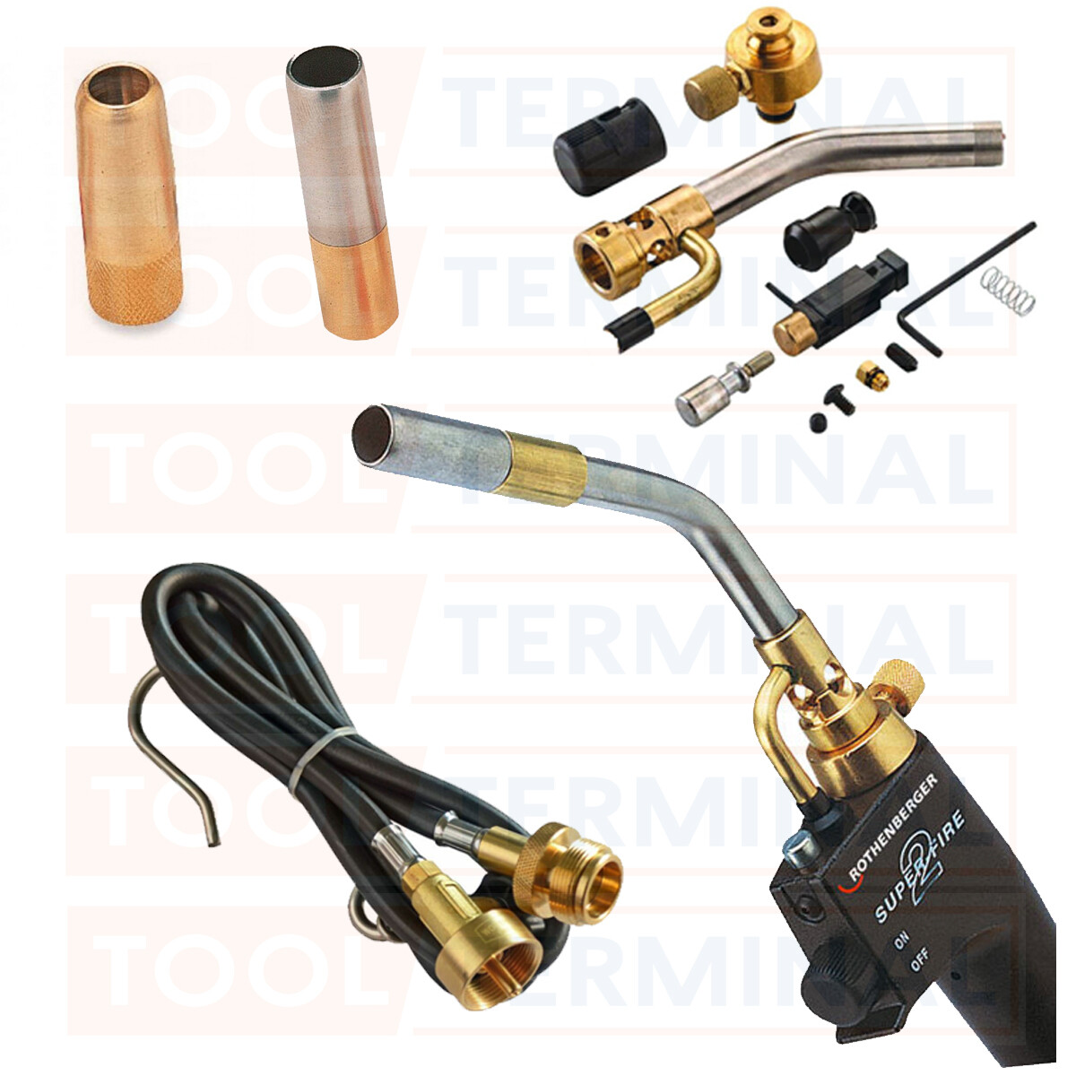 Rothenberger Super Fire 2 Repair Kit Turbine Swirl Burner Tip Extension ...