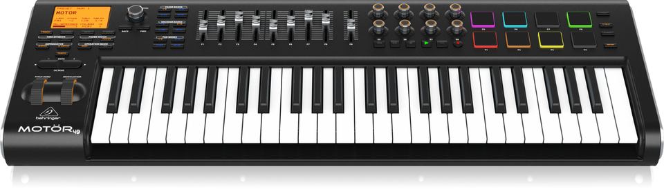 Behringer MOTOR 49 49-Key USB/MIDI Controller Keyboard w/ Touch ...