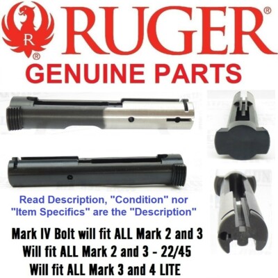 NEW Factory Ruger STRIPPED Mark IV 4 Bolt Blued fits 2 3 & ALL 22/45 ...