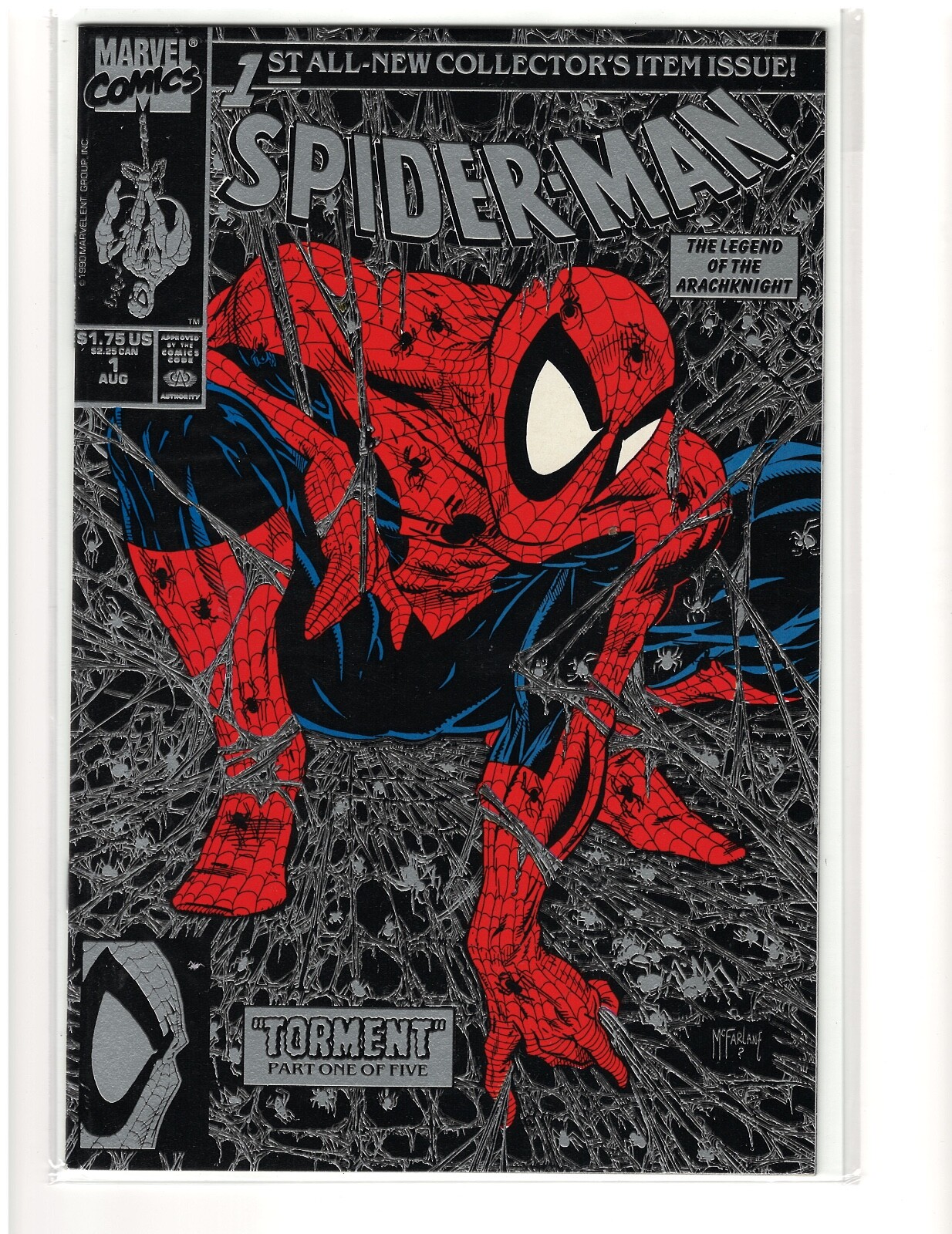 SPIDERMAN #1 Todd McFarlane silver cover The Lizard 9.6 | eBay