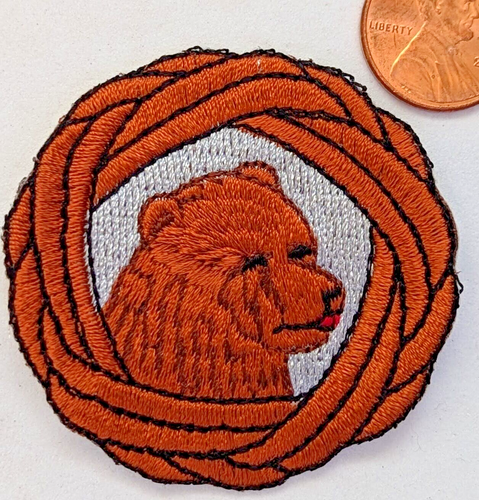 Woodbadge BEAR Patrol Totem with WB Woggle 2" Patrol Patch BSA Wood Badge | eBay