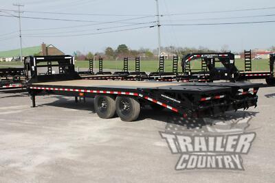 NEW 2025 8 X 30 (25 + 5) Deckover Equipment 14K Gooseneck Trailer ...