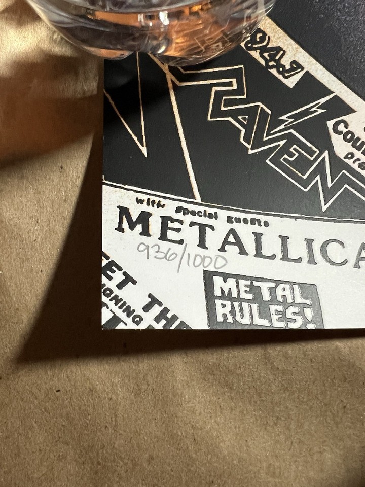 Blackened Metallica Celebration Poster Hollywood Florida | eBay