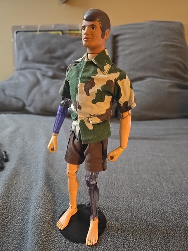 VTG 1975 GI JOE Atomic Man/Mike Powers Custom w/Blue Limbs & Laser Eye ...