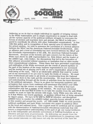 NSLF Newsletter, Joseph Tommasi, April 1976 | eBay