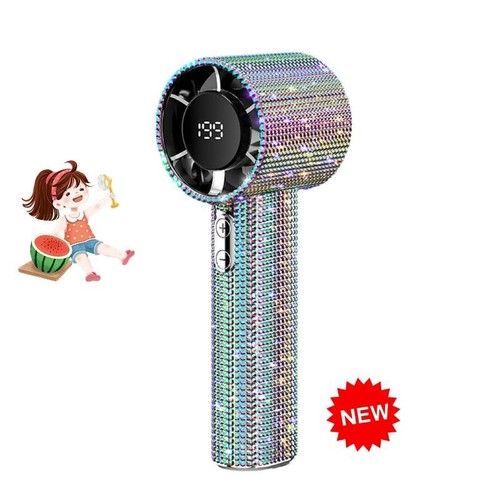 New Handheld Small Fan with 199 Speed \Digital Display High-speed Fan ...