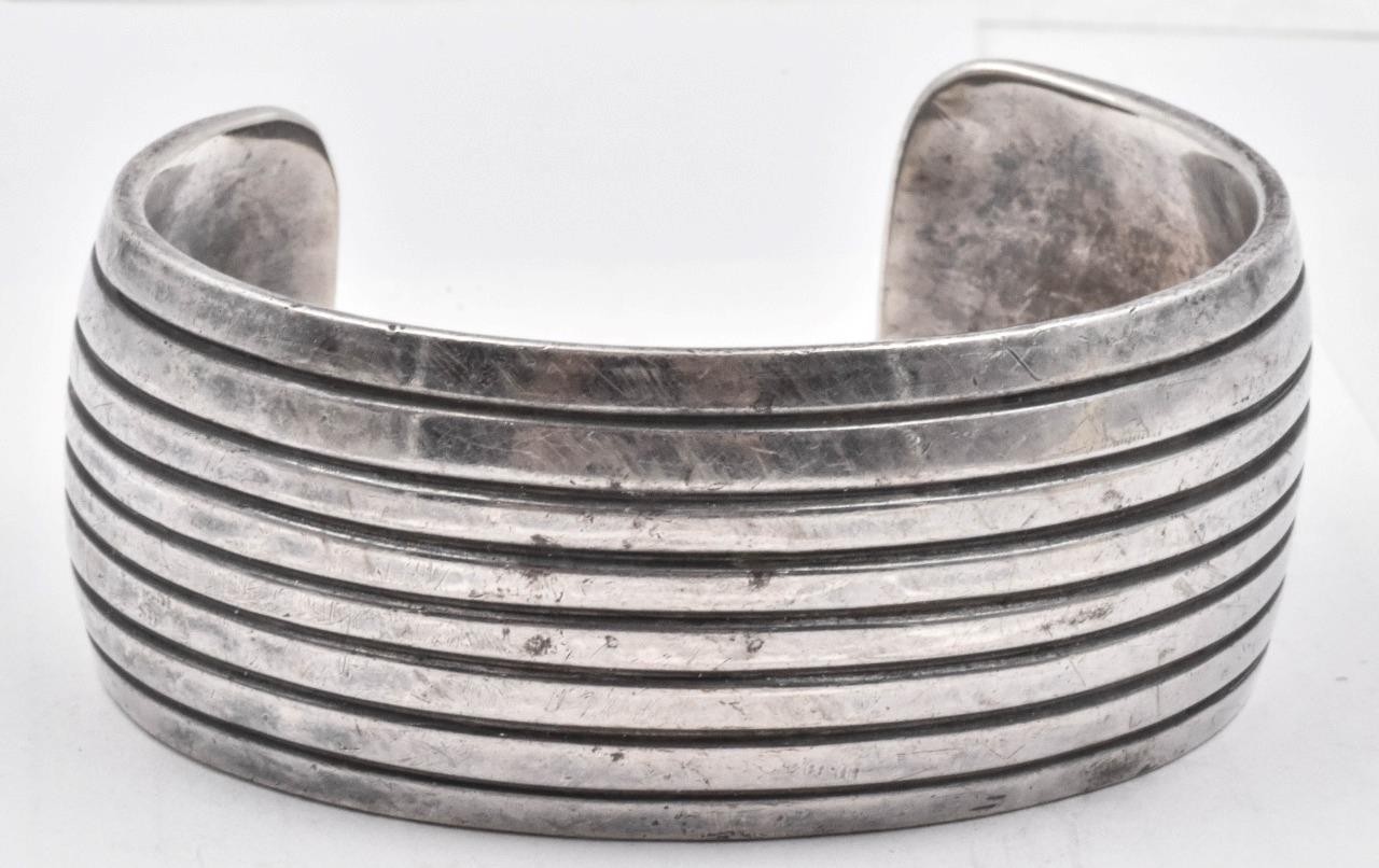 Estate Sterling Silver DARNELL SLIM Native American W… - Gem