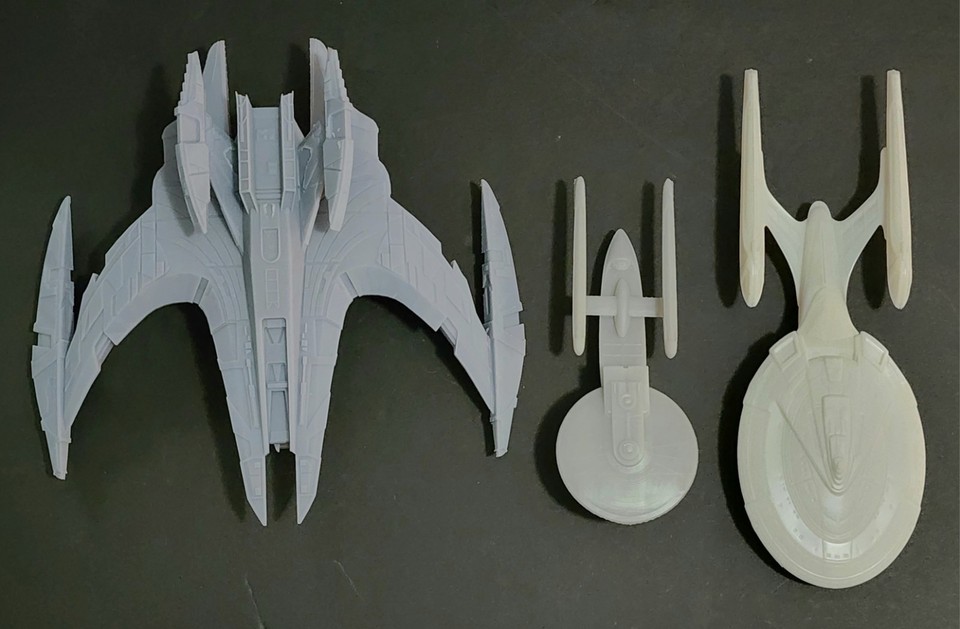 1/2500 scale Excelsior Class Starship W Decals! Star Trek 3d printed ...