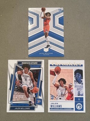 (3) JALEN WILLIAMS ROOKIE CARDS 2022-23 Chronicles OKC Thunder. NR MINT ...