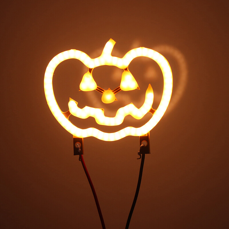 3V LED Edison Halloween Pumpkin Filament Candle Diode DIY Decoration ...