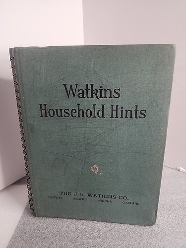 Watkins Household Hints 1941 JR Watkins Co Spiral Book | eBay