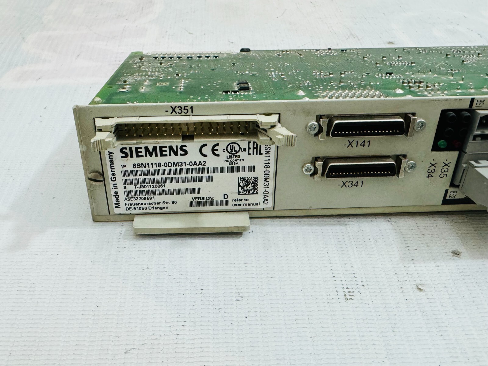 SEIMENS 6SN1118-0DM31-0AA2 PLC MODULE 6SN11180DM310AA2 | eBay