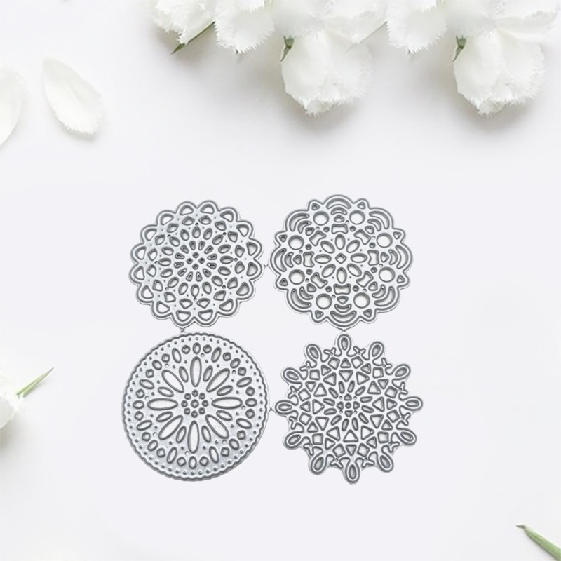 Round Lace Metal Die Cuts Template Exquisite Scrapbooking Embossing ...