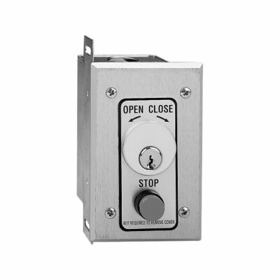 Liftmaster 02110 Tamperproof Two-Position Key Switch Station with STOP ...