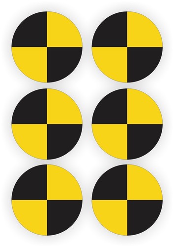 6 pack - Crash Test Dummy Hard Hat Stickers Helmet Decals Funny Humor ...