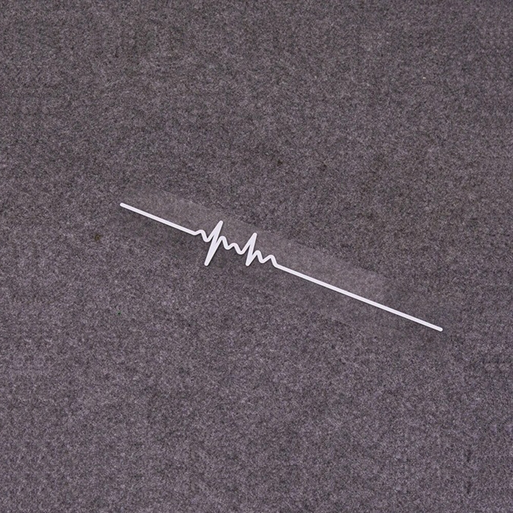 Reflective ECG Strip Car Sticker Vinyl Water Proof Decals Cool Laser ...