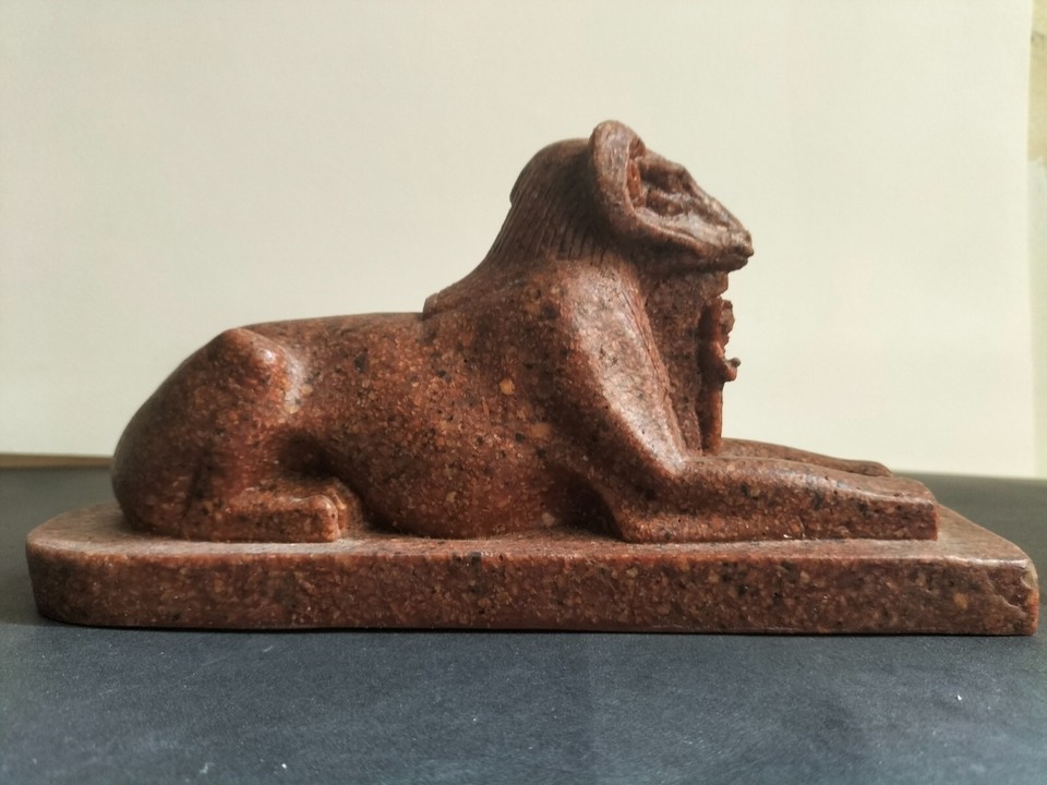 Rare Ancient Egyptian antique Miniature replica Pharaonic Sphinx Amon ...