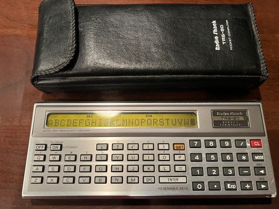 Vintage Radio Shack TRS-80 Pocket Computer With Case In Full Working ...