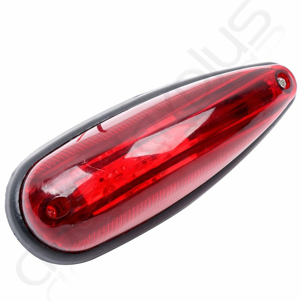 2Amber+2Red 3Led Teardrop Roof Running Light Trailer Truck Camper Side ...
