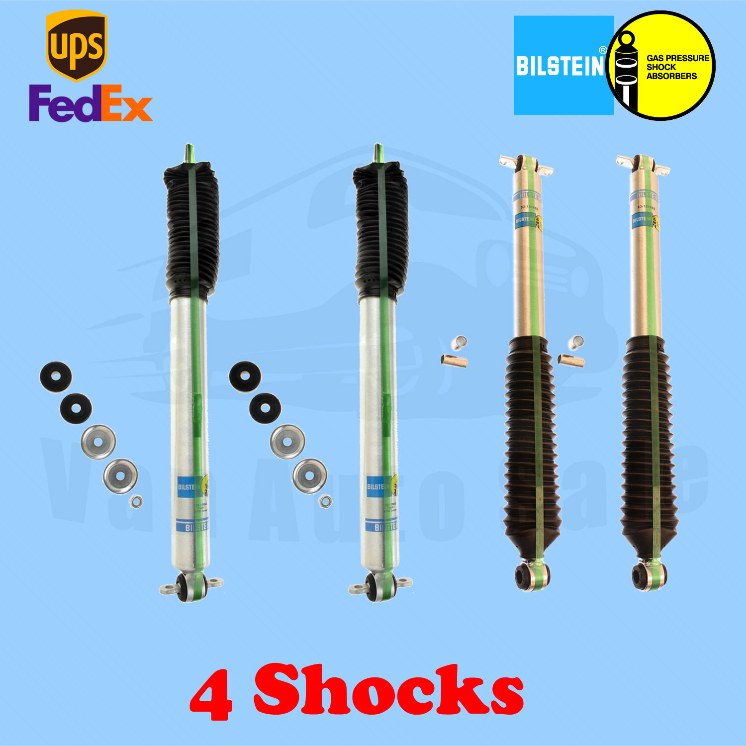 Bilstein 5100 shocks 5-6" Front Rear lift for JEEP Cherokee XJ 4WD 84 ...
