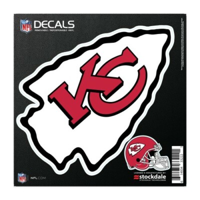 KANSAS CITY CHIEFS ALL SURFACE 2 PIECE DECAL 8"X8" CAR WINDOWS LAPTOP ...