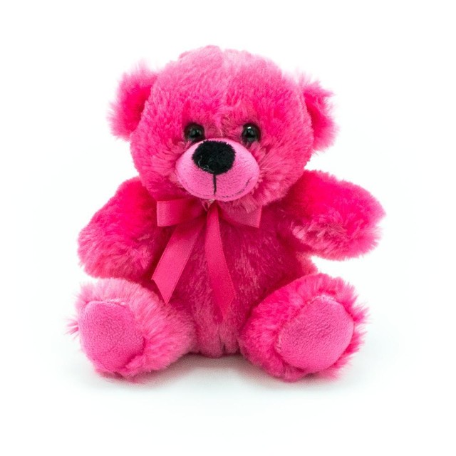6" Hot Pink Plush Teddy Bear Stuffed Animal Toy Gift for sale online | eBay