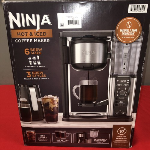 Ninja CM300 Hot & Iced Coffee Maker. 6 BREW SIZES. 3 BREW STYLES. Brand ...