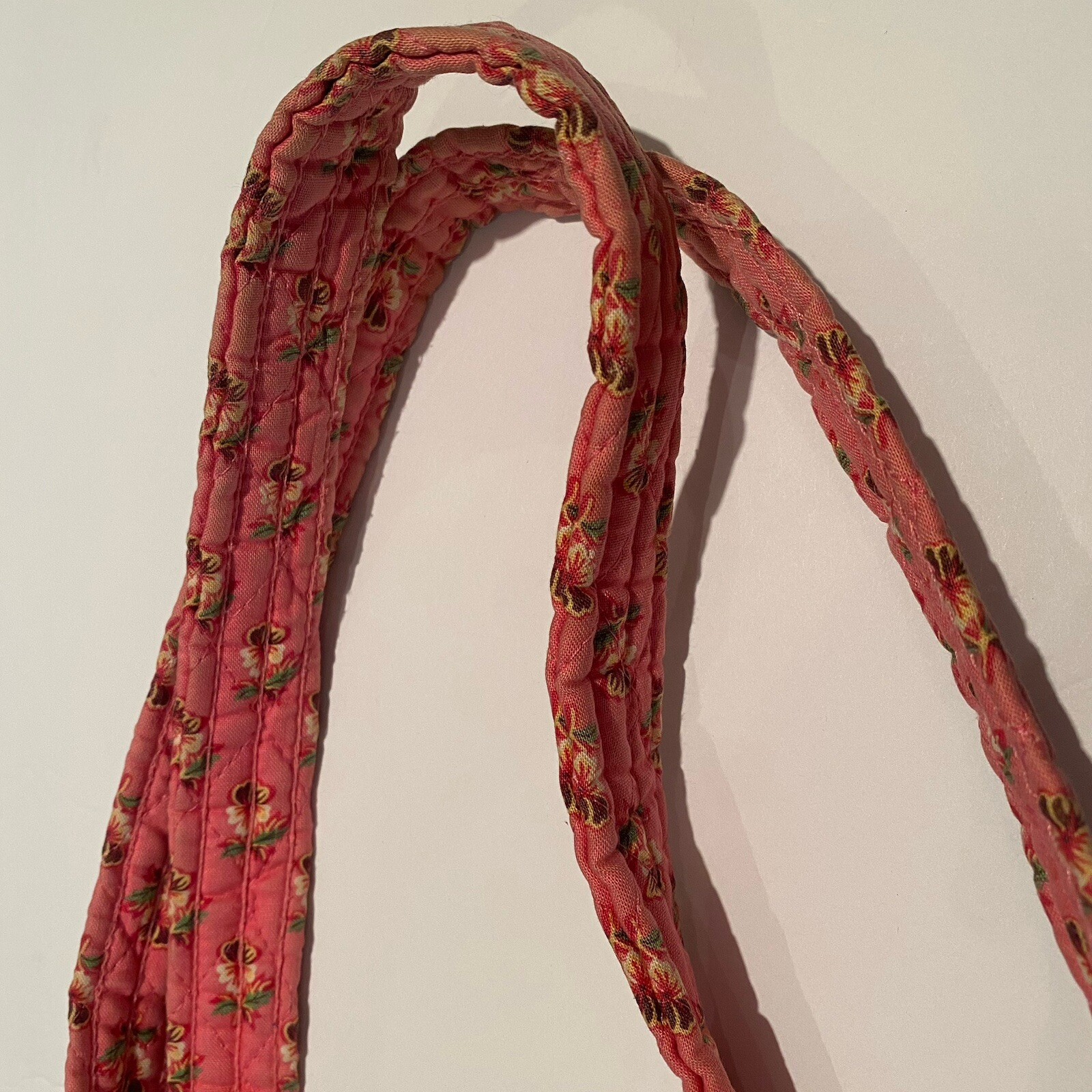 VERA BRADLEY Petite Villager Pink Pansy Flower Bucket Shoulder Bag ...