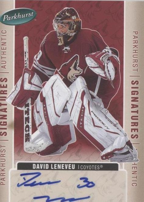 2005-06 Parkhurst - Signatures David LeNeveu #DL (AU, RC) for sale ...