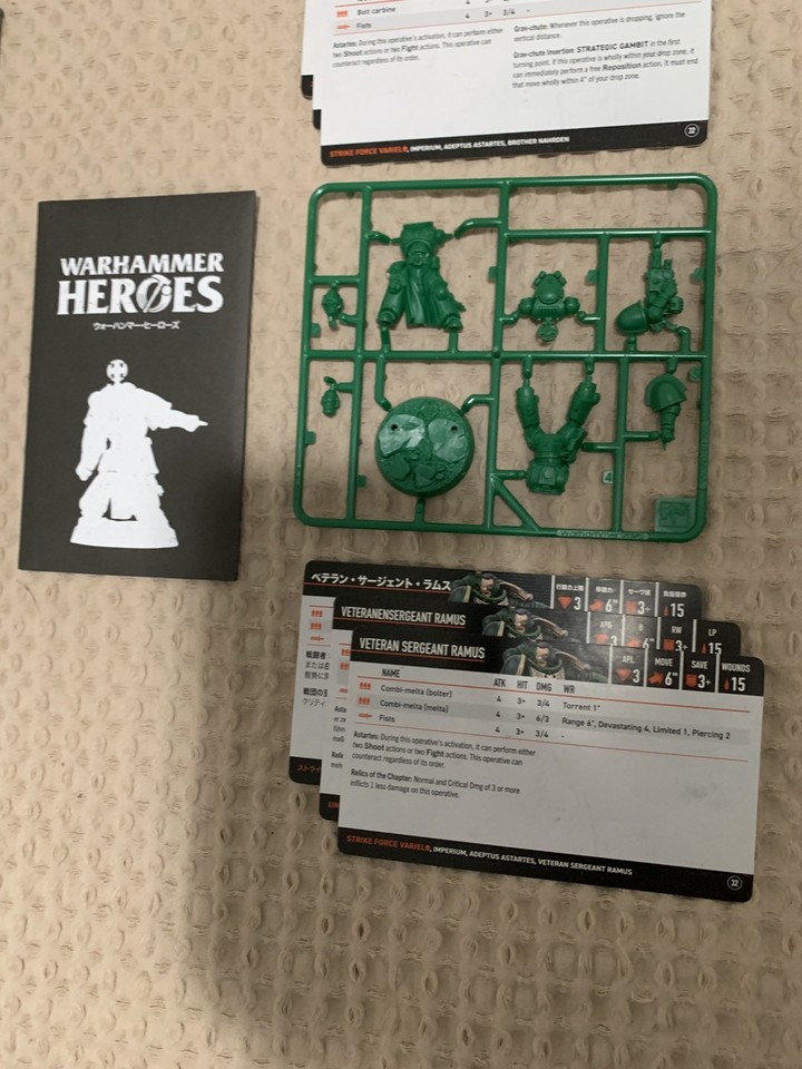 Warhammer 40K Heroes, 6 Dark Angels Strike Force Variel Kill Team (NO ...