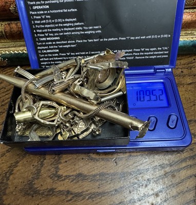 109.52 GRAMS GOLD FILLED Scrap Recovery Lot 10 12k Rolled Plate RGP GF ...