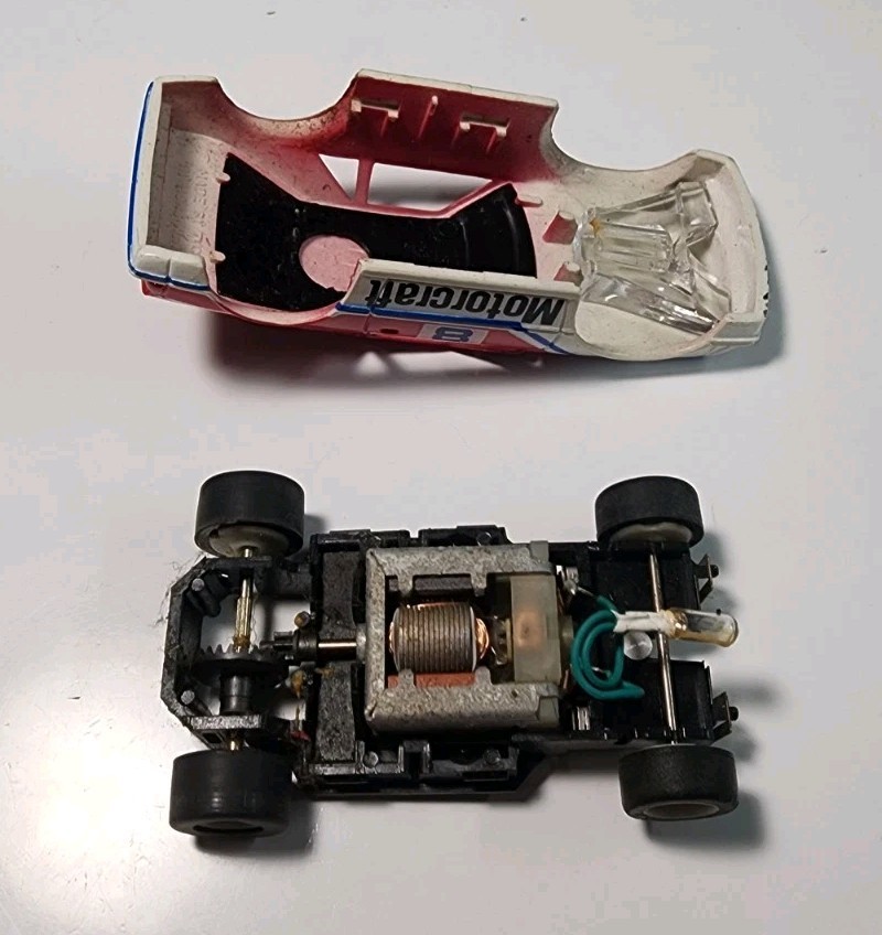 Tyco Red/White/Blue #8 Motorcraft Turbo Ford Mustang HO Slot Car ...