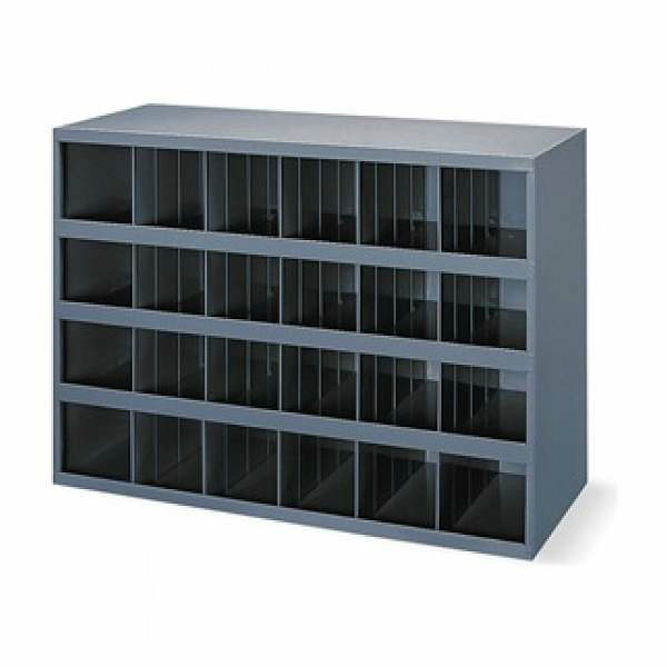 Metal 24 Compartment / slot / hole Storage Bin, Cabinet For Nuts, Bolts ...