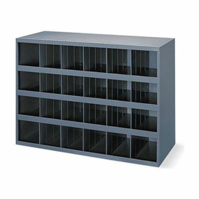 Metal 24 Compartment / slot / hole Storage Bin, Cabinet For Nuts, Bolts ...