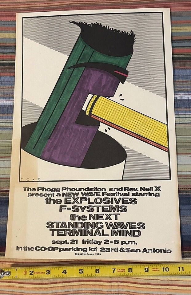 The EXPLOSIVES Concert Poster by The Phogg Foundation ~ 1979 Austin ...